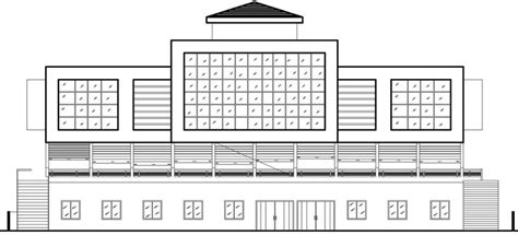 Building Elevation Layout Design Autocad Dwg File Cadbull Building