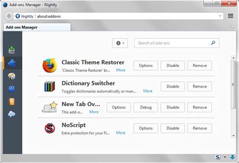 Restore Version Information In The Firefox Add On Manager Ghacks Tech