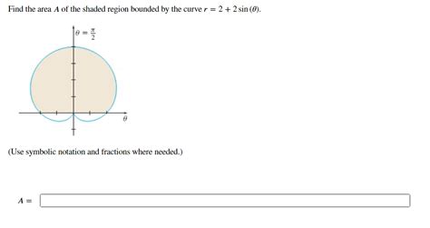 Solved Find The Area A Of The Shaded Region Bounded
