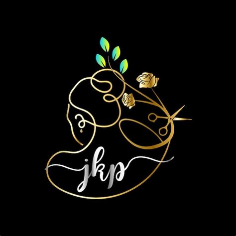 Premium Vector Jkp Initial Logo Salon Luxury Cosmetics Spa Beauty