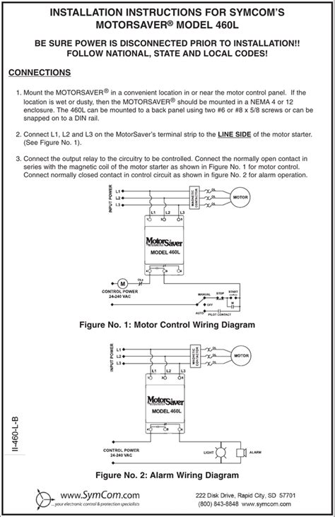 INSTALLATION INSTRUCTIONS FOR SYMCOMS MOTORSAVER MODEL L Manualzz