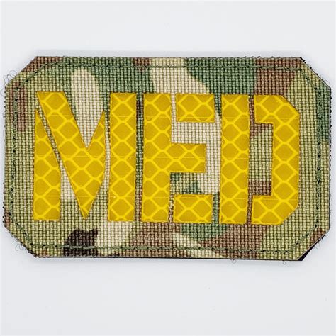 Medic Reflective Laser Cut Patch Hook And Loop Defence Q Store