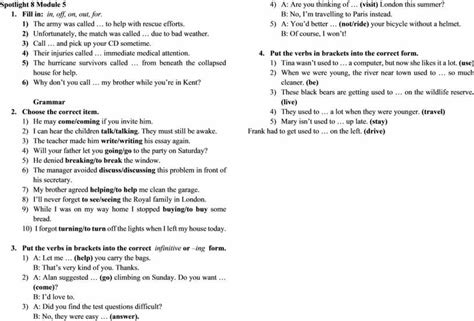 Spotlight 8 Module 1 контрольная работа — коллекция фото и изображений по теме ДзенРус