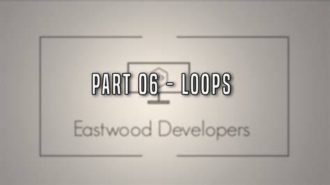 06 Programming C 101 Loops Youtube