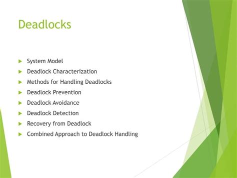 Deadlock An Operating System Concept Pptx Operating Systems Computer Software And Applications