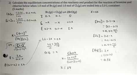 Solved Calculate the equilibrium concentrations of the | Chegg.com
