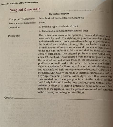 Solved Appendix B Additional Practice Exercises Surgical