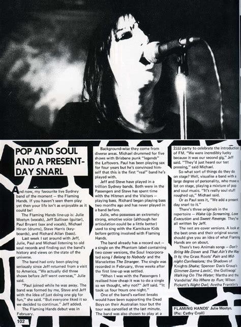 Julie Mostyn The Flaming Hands Catherine Croll