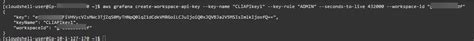 api keys api tokens amazon managed grafana