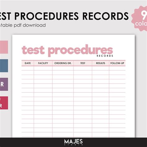 Lab Result Template Etsy