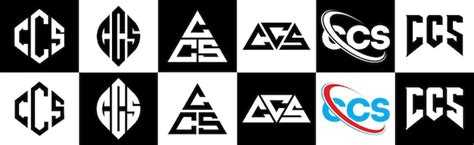 Premium Vector CCS Letter Logo Design In Six Style CCS Polygon Circle Triangle Hexagon Flat