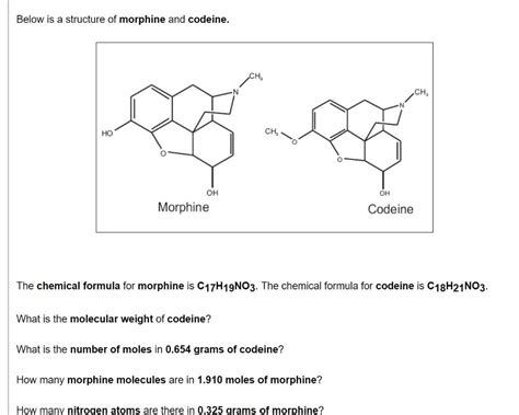 [solved] Below Is A Structure Of Morphine And Codeine Th