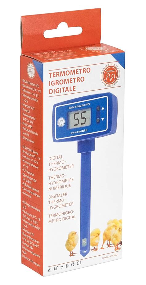 Termometro Igrometro Digitale Per Incubatrice Covatutto Novital Amazonit Giardino E Giardinaggio