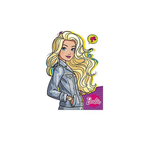 卡通女孩图案手绘女孩头像barbie卡通人物图案女装印花素材 烫画库