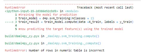svm runtime error · issue 124 · uxlfoundation scikit learn intelex