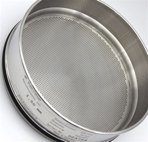 Test Sieve ⌀ 200 Mm Round Apertures 1 50 Mm Iso 5223 Estore