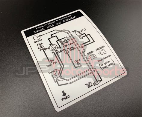 Toyota Celica Supra Mkii Reproduction Decal Vacuum Hose Diagram