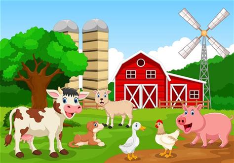مزرعه با حیوانات تصویر کارتونی 1620509