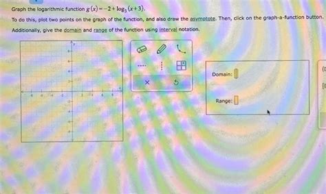 solved graph the logarithmic function g x −2 log3 x 3 to