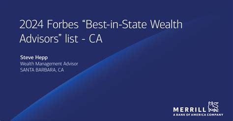 Join Me In Congratulating Steve Hepp Cima® Who Has Been Recognized On The 2024 Forbes Best In