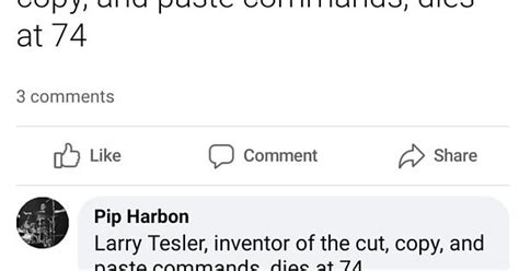 Larry Tesler Inventor Of The Cut Copy And Paste Commands Dies At 74