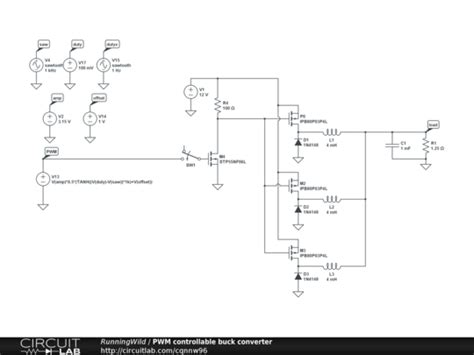 PWM Controllable Buck Converter CircuitLab