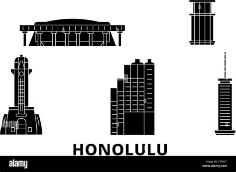 Hawaii State Capitol Building Stock Vector Images Alamy