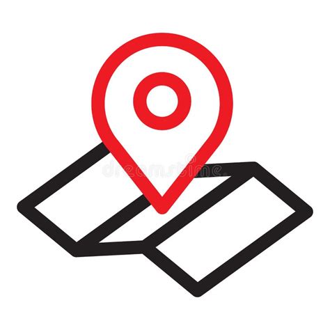 map with pin geo locate pointer icon maps and navigation vector