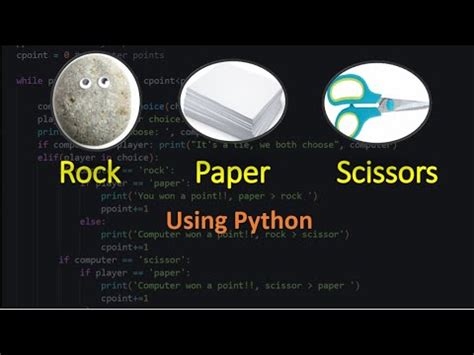 ROCK PAPER SCISSORS Game Using Python Beginners Project YouTube
