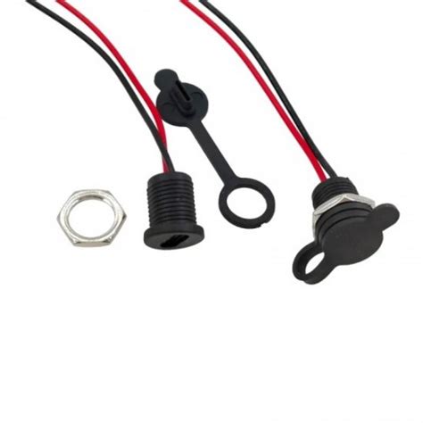 Panel Mount Usb C Female Connector With Dust Cap Jst Ph 2 0 Connector Output Black