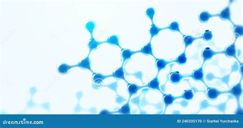 Molecular Lattice Nano Structure And Microbiology Abstract Molecule Model Stock Illustration