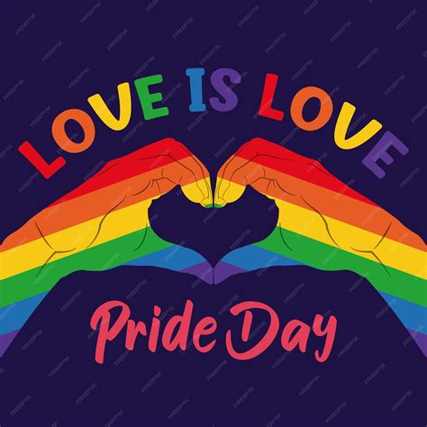 Premium Vector Colored Pride Day Poster Vector Illustration