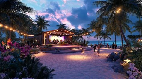 Musicthemed Beach Resort With Live Performances On The Sand Premium
