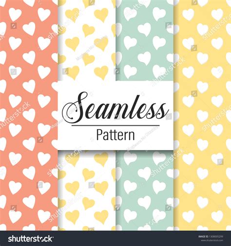 Tile Vector Pattern Set White Yellow Stock Vector Royalty Free