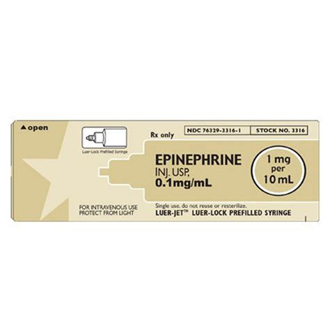 Epinephrine Prefilled Syringe Quick Relief For Emergencies