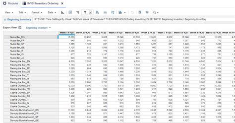 Create Inventory Ordering Saved View And Export Anaplan Community