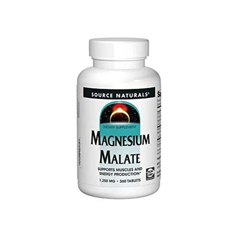 Source Naturals Magnesium Malate 1250mg Supports Muscles And Energy