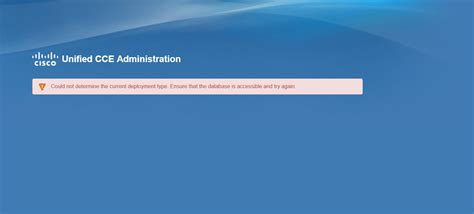 Solved Icm Cce Unified Cce Administration Error Cisco Community