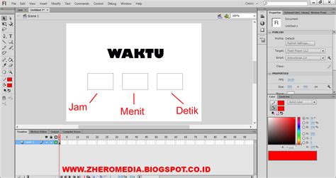 Tutorial Membuat Jam Dengan Action Script
