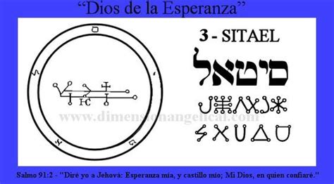 3 Sitael Angel Cabala Nombres De Dios Letras En Hebreo Frases