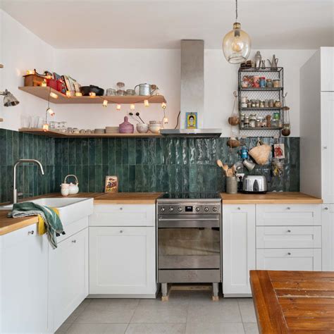 75 Beautiful Kitchen With Green Splashback Ideas And Designs August
