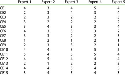 initial decision making matrix download scientific diagram