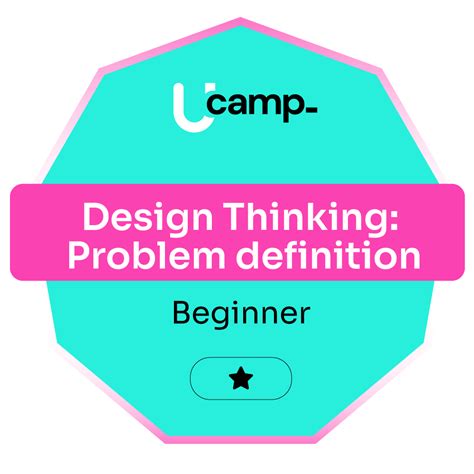 design thinking problem definition credly