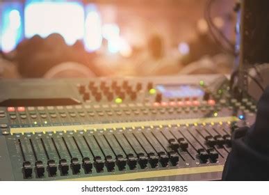 Sound Engineer Using Sound Mixing Desk Stock Photo 1292319835 Shutterstock