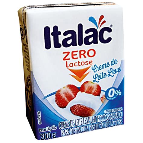 Creme De Leite Zero Lactose Italac 200g — Supermarket Brazil