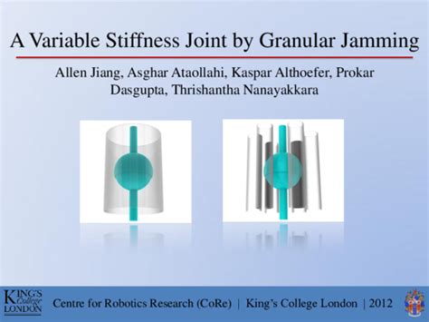 A Variable Stiffness Joint By Granular Jamming Presentation