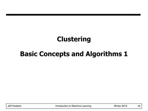 PPT Clustering Basic Concepts And Algorithms PowerPoint Presentation ID