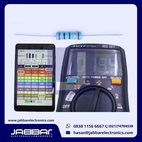 Resistor 20 Ohm 2w 1 Dip Biru Jabbar Electronics