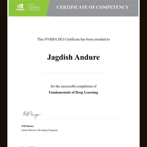 Jagdish Andure On Linkedin Deeplearning Certificationachievement