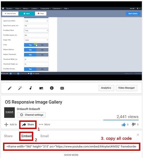 How To Create Youtube Joomla Gallery In Joomla With Help Ordasoft
